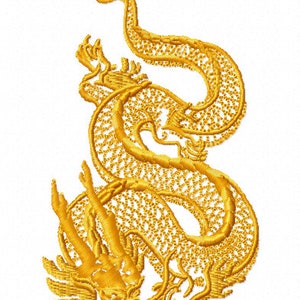 Chinese Dragon Machine Embroidery Design, Instantly Download - Etsy