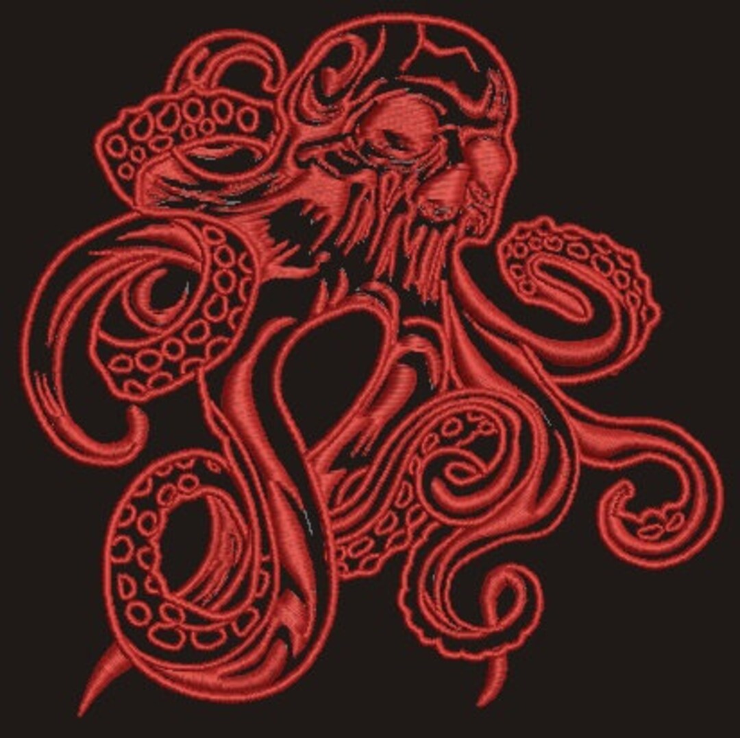 Octopus Machine Embroidery Design - Etsy
