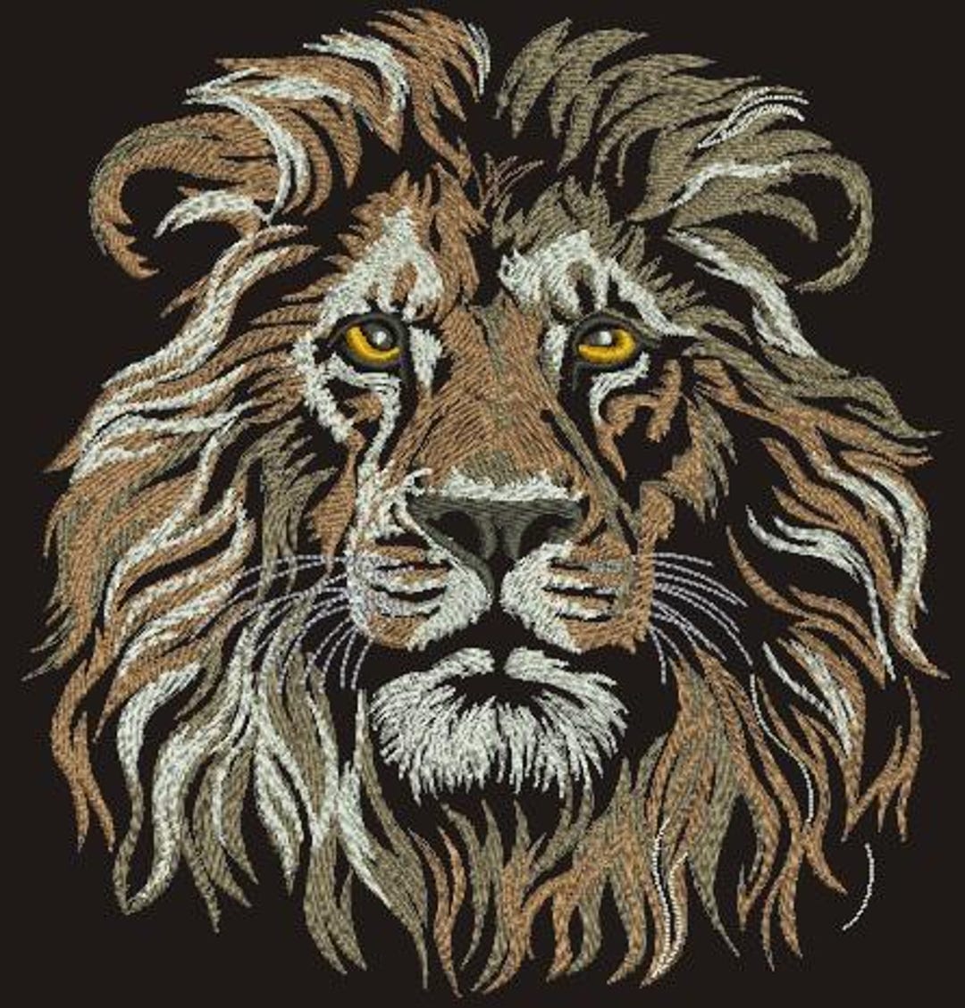 Lion Machine Embroidery Designs, Instantly Download - Etsy