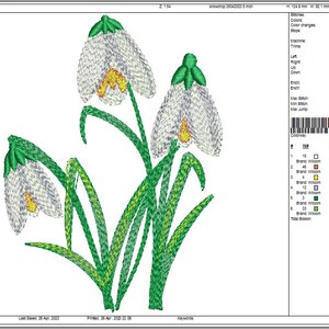 Snowdrop Machine Embroidery Designs, Instantly Download, It is Better ...