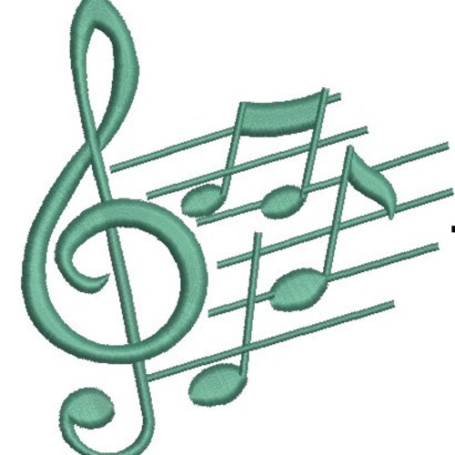 Musical Notes Music Notes Machine Embroidery Designs - Etsy
