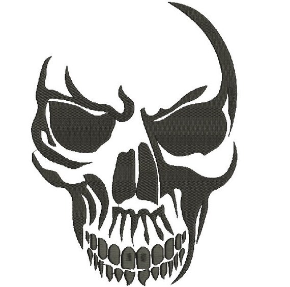 Skull Machine Embroidery Designs Instantly Download | Etsy