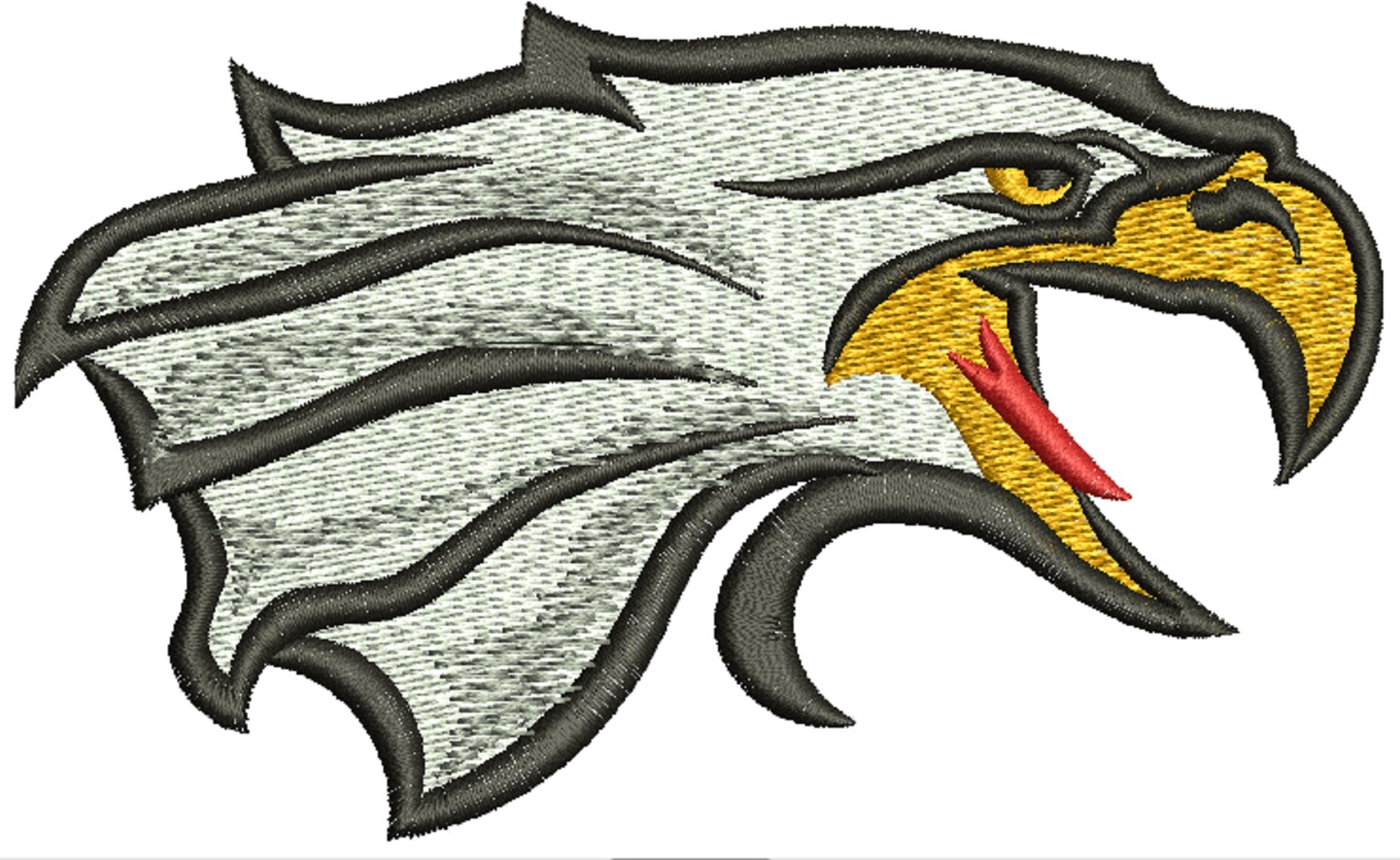 Eagle Head Embroidery Machine Embroidery Design Instant | Etsy