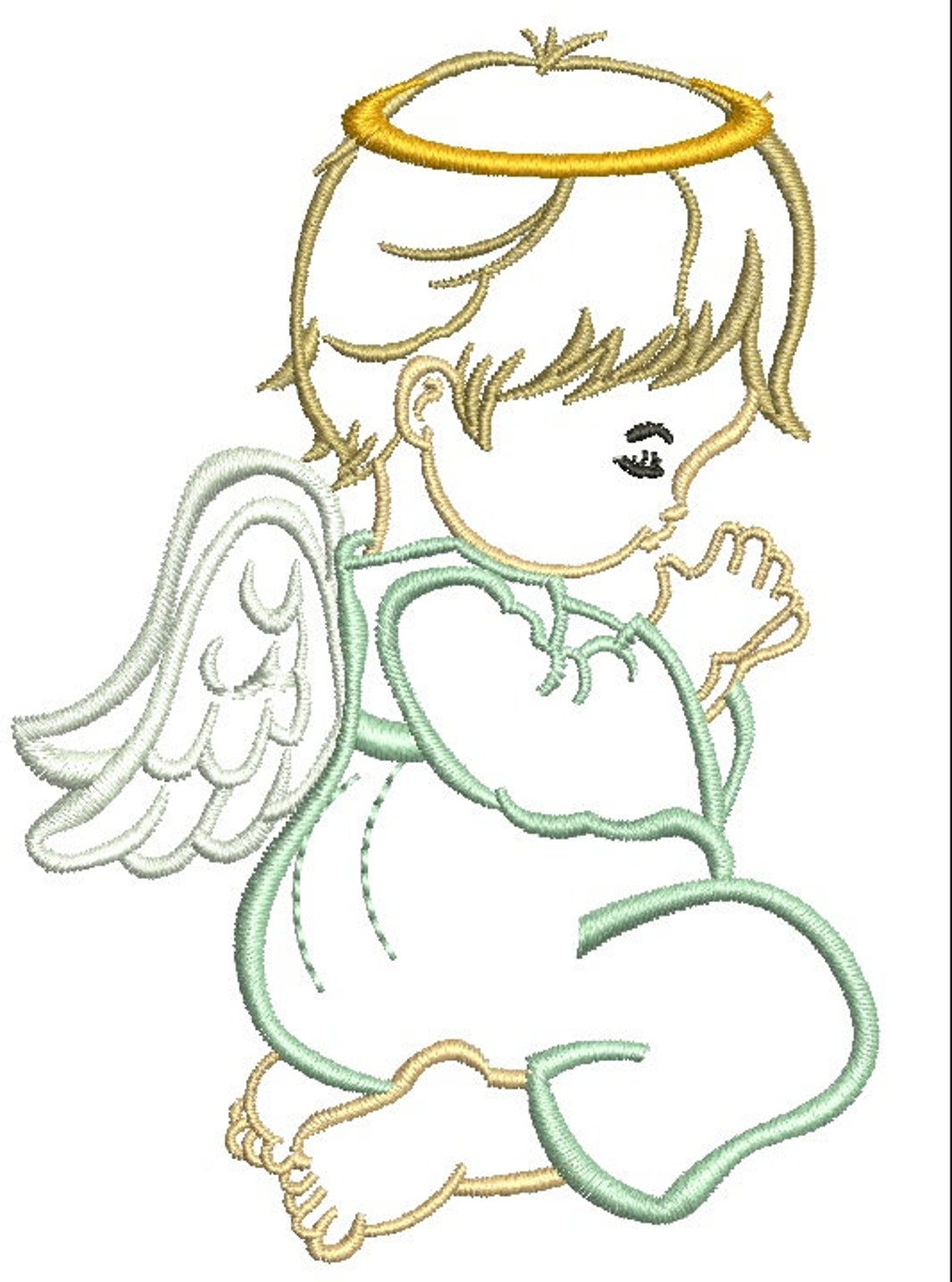 Little Angel Machine Embroidery Design | Etsy