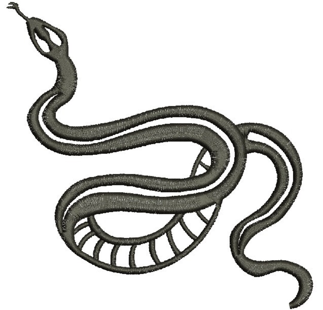 Snake Machine Embroidery Design, Instantly Download - Etsy