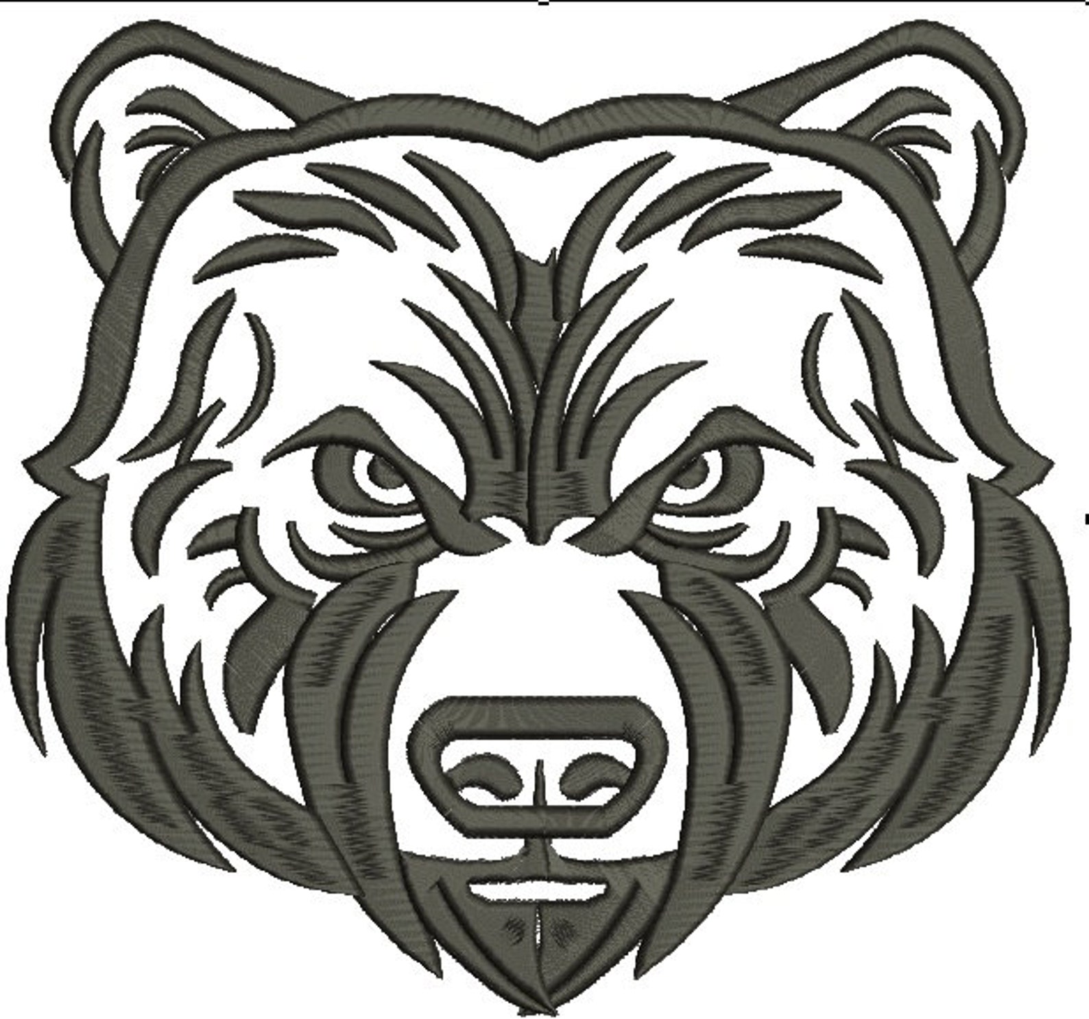 Bear Machine Embroidery Design Instantly Download - Etsy