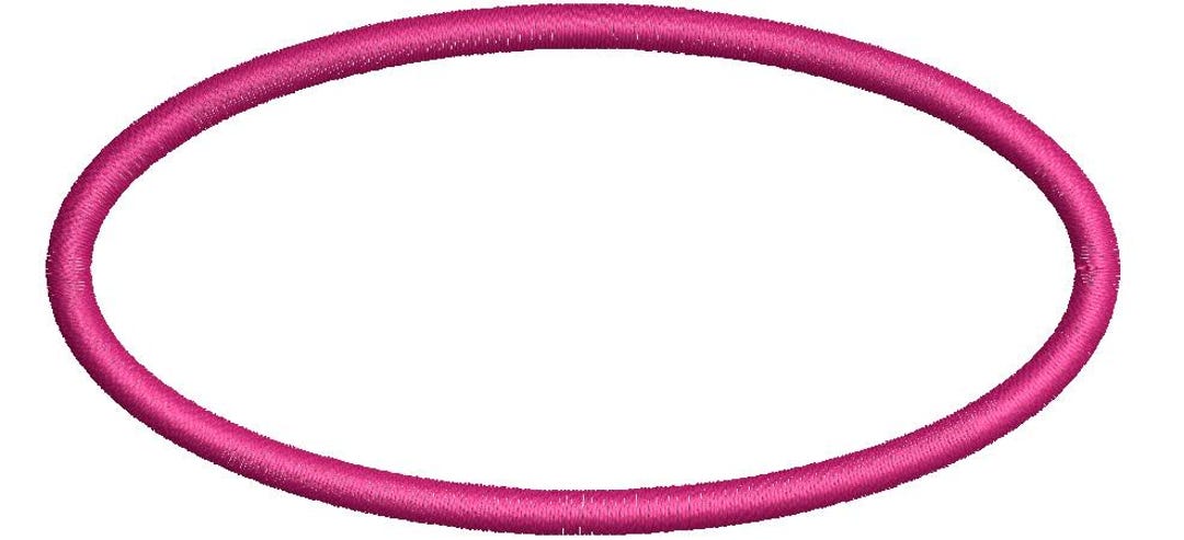 Oval Applique Machine Embroidery Design – Instant Download - Etsy