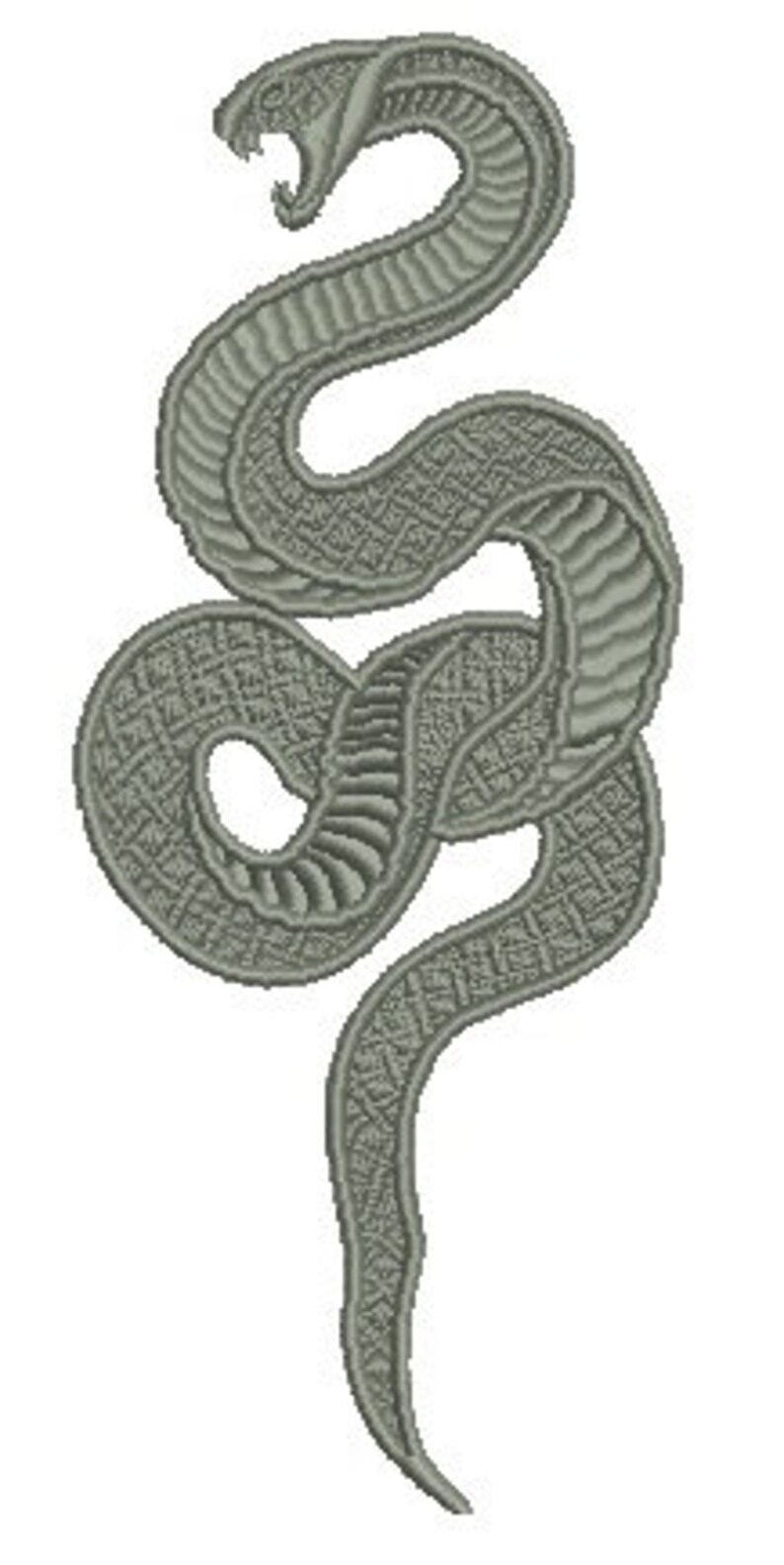 Snake Machine Embroidery Design Instantly Download - Etsy