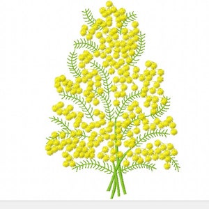 Mimosa Machine Embroidery Designs, Instantly Download - Etsy