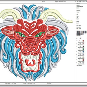 Dragon Machine Embroidery Design, Instantly Download - Etsy