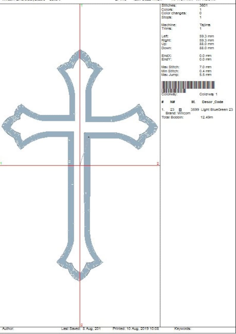 Latin Cross Embroidery Design. Easter Cross. Christian Cross - Etsy