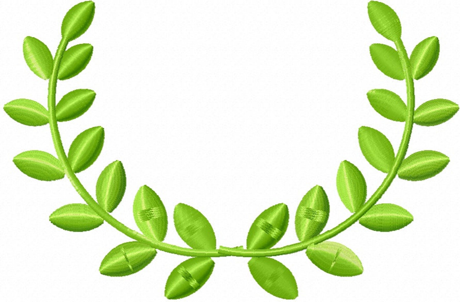 Laurel Leaf Frame for Monogram Machine Embroidery Designs | Etsy