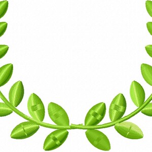 Laurel Leaf Frame for Monogram Machine Embroidery Designs, Instantly ...