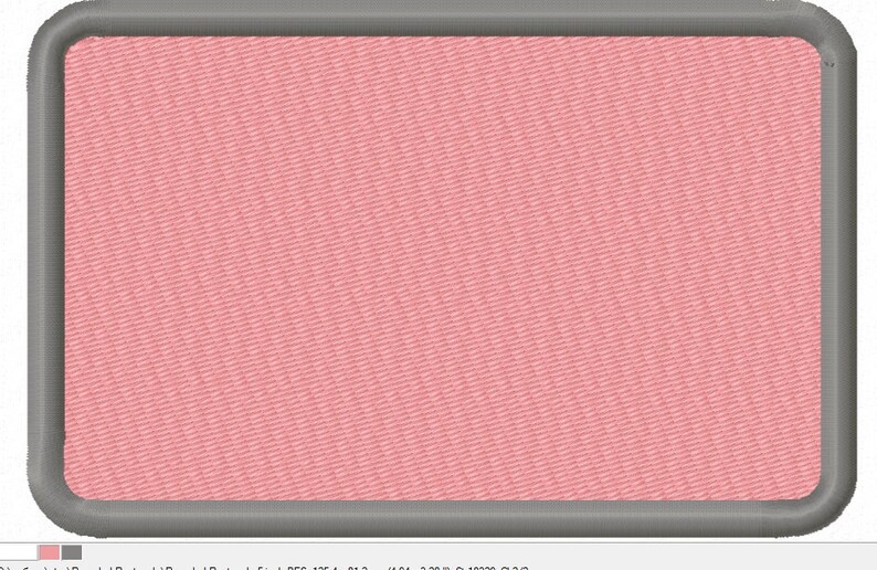 Rounded Rectangle patch Machine Embroidery Design - Etsy