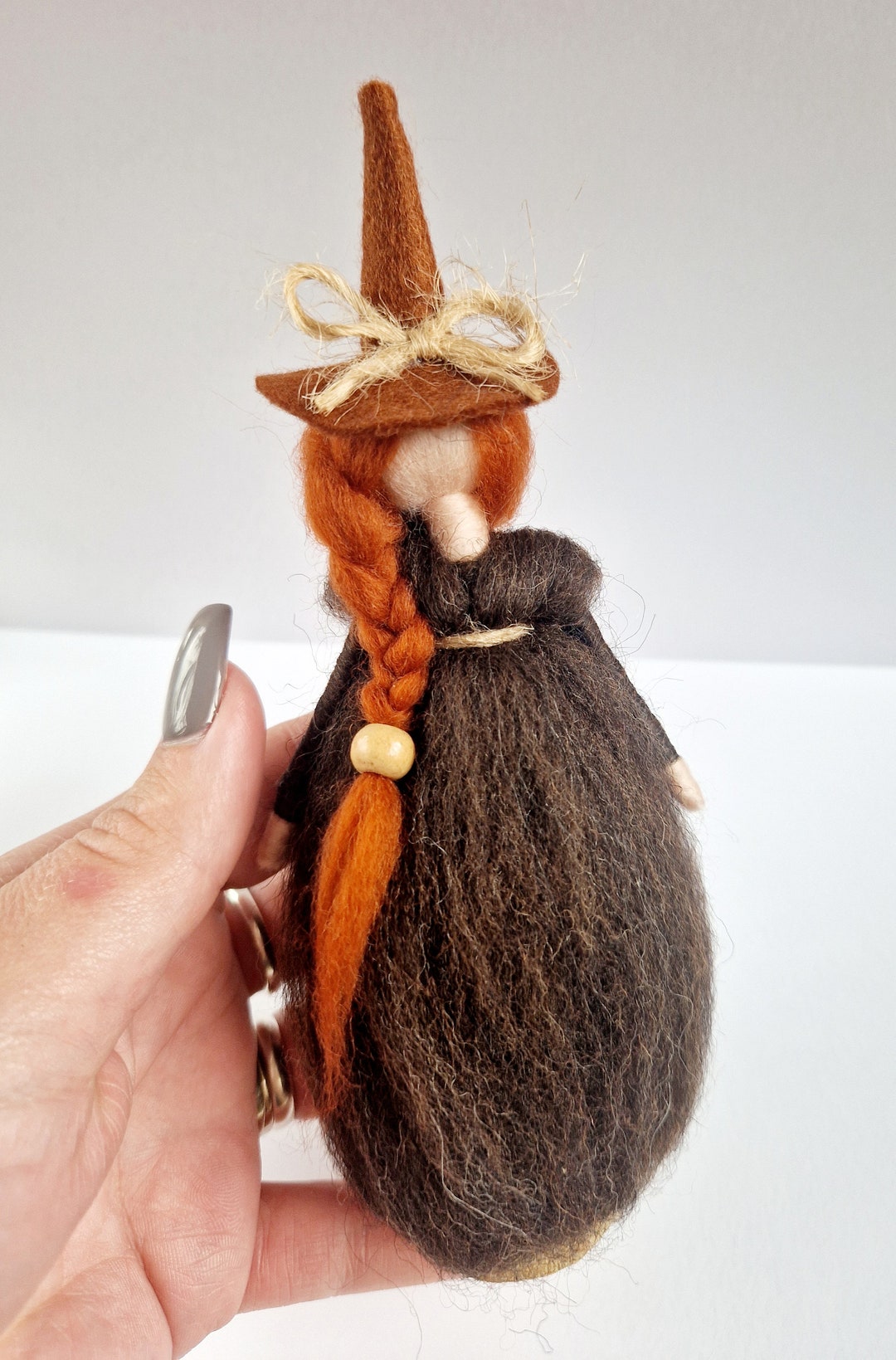 Needle Felt Witch Harvest Witch Halloween Autumn Fall - Etsy UK