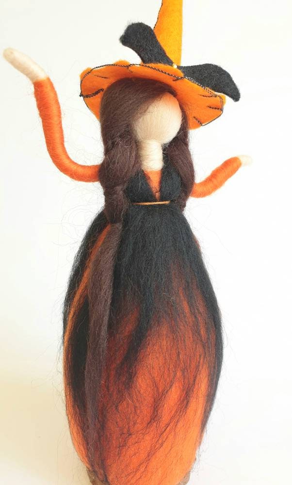 Needle Felt Witch Halloween Bat Halloween Witch Witch - Etsy UK