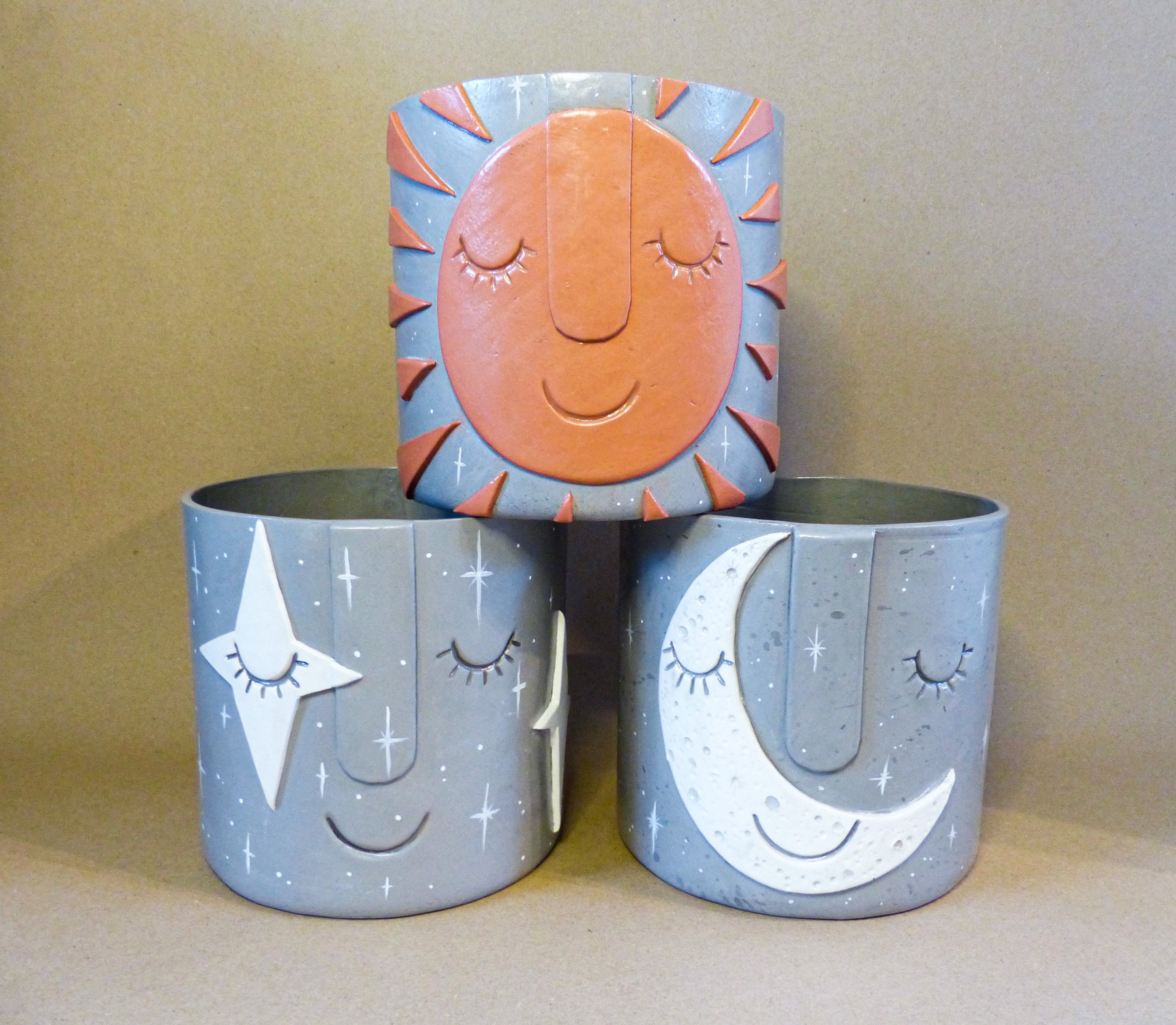 Handmade Star Pot, Solar Pot, Astrology Star Plant Pot, Bespoke ...