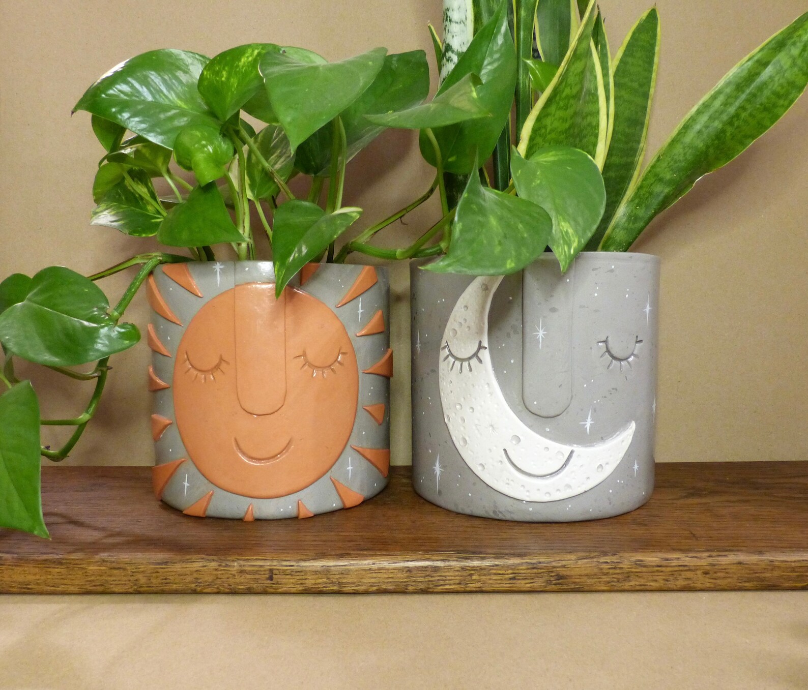 Handmade Sun Pot, Solar Pot, Astrology Sunshine Plant Pot, Bespoke Sun ...