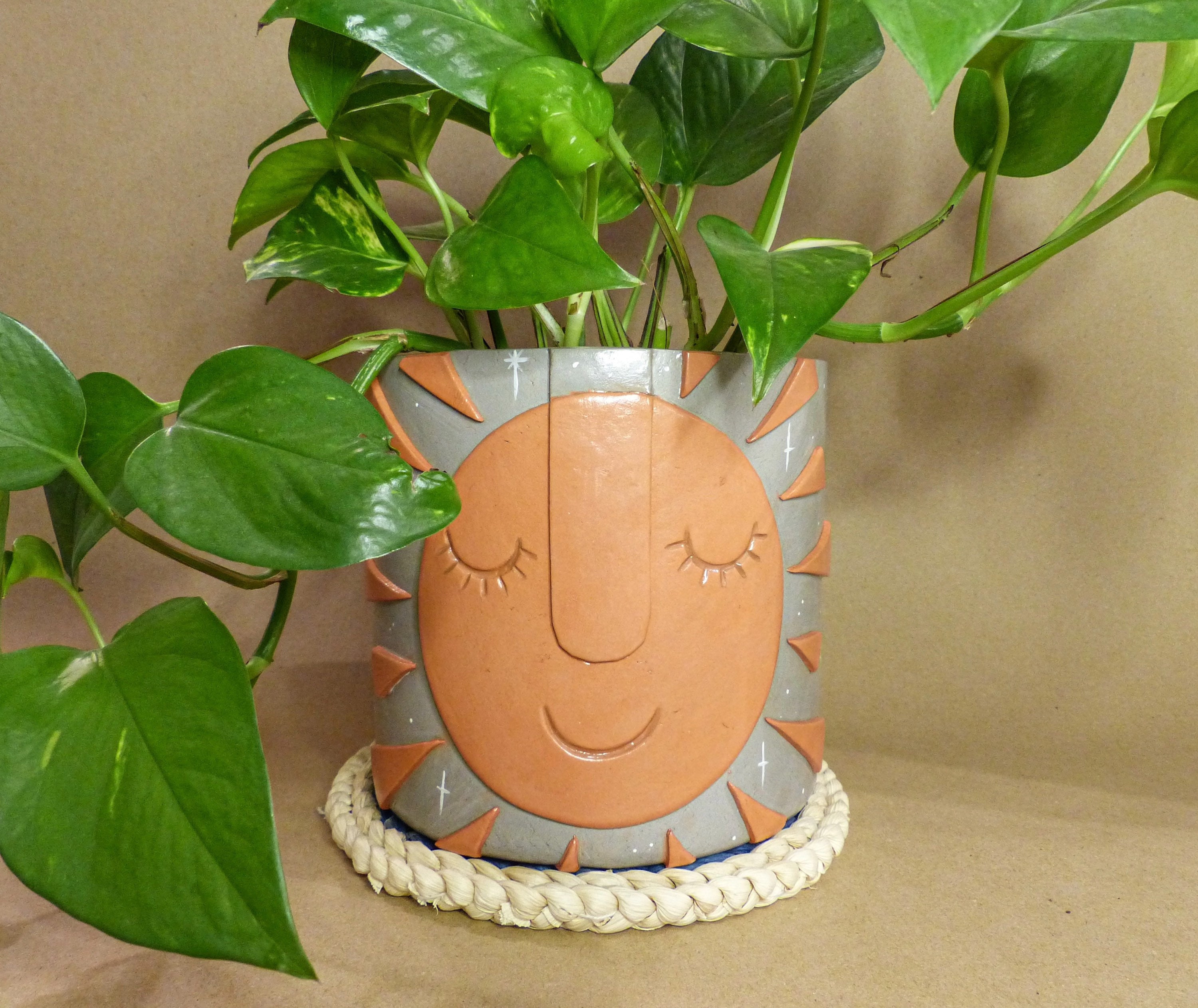 Handmade Sun Pot Solar Pot Astrology Sunshine Plant Pot | Etsy