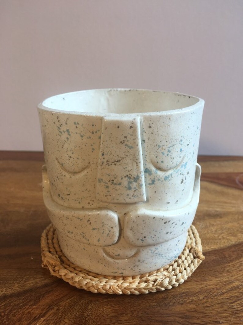 Handmade Face Plant Pot Moustache Succulent Planter Pot | Etsy
