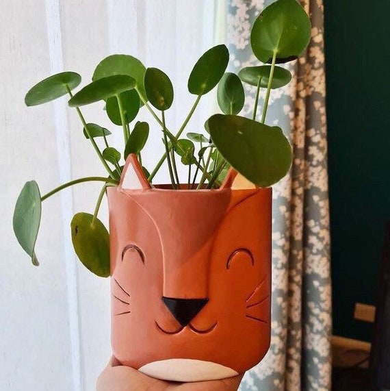 Face Plant Pot Bespoke Portrait Planter Handmade Custom Portrait Pot ...