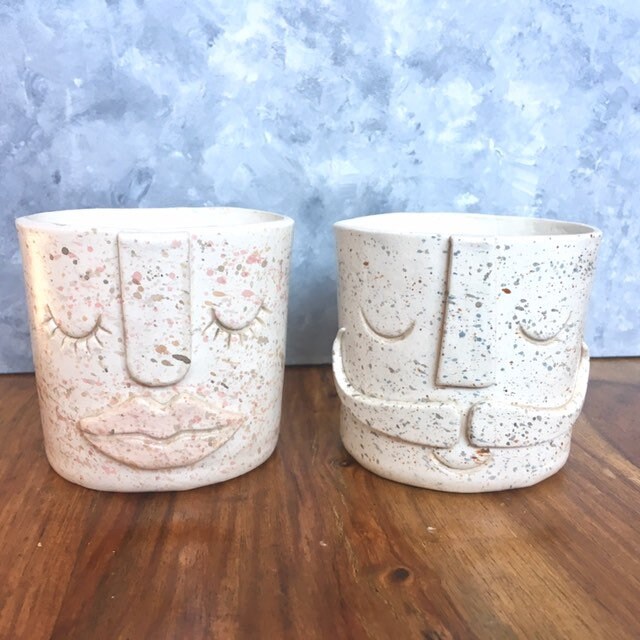 Planters & Pots Plant Accessories Home & Hobby Moustache Succulent ...