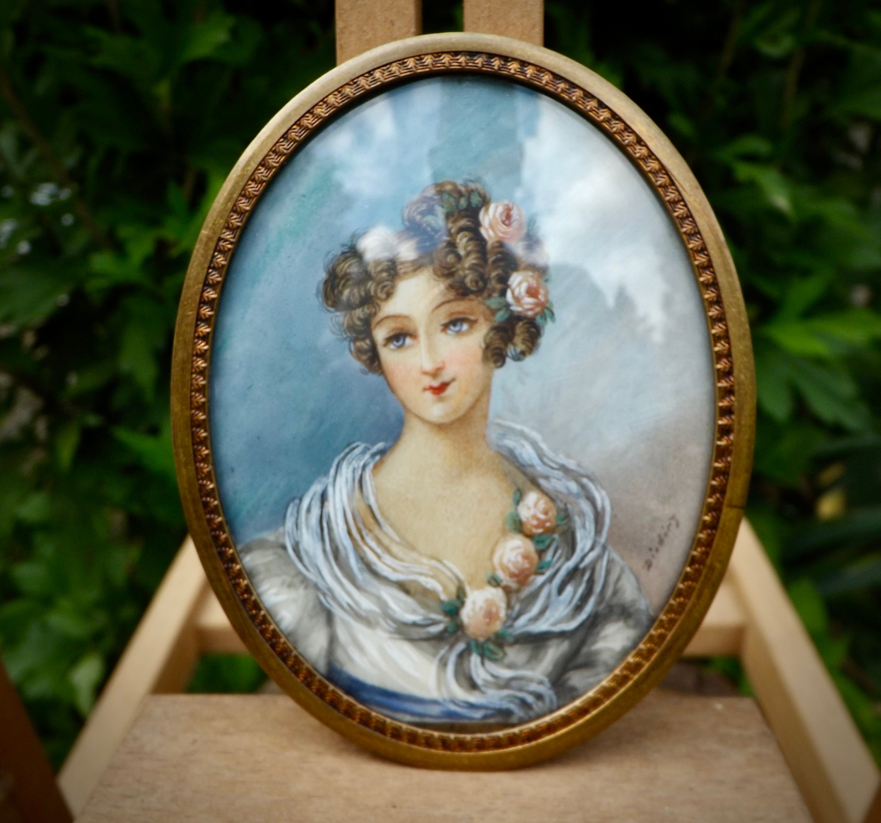 Antique French Miniature Painting on Ivory C1850 Signed disdery - Etsy