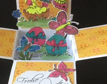 Chicken Pop up Card - Etsy