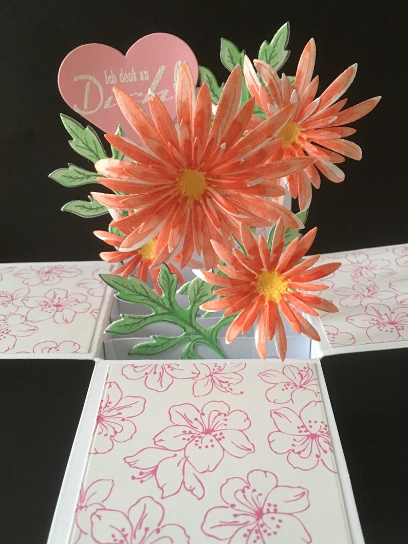 3D Pop up Box Card Friendship - Etsy UK