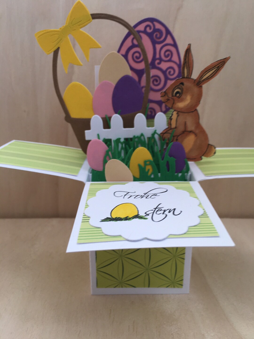 Colorful 3d Easter Card Pop up Card - Etsy UK