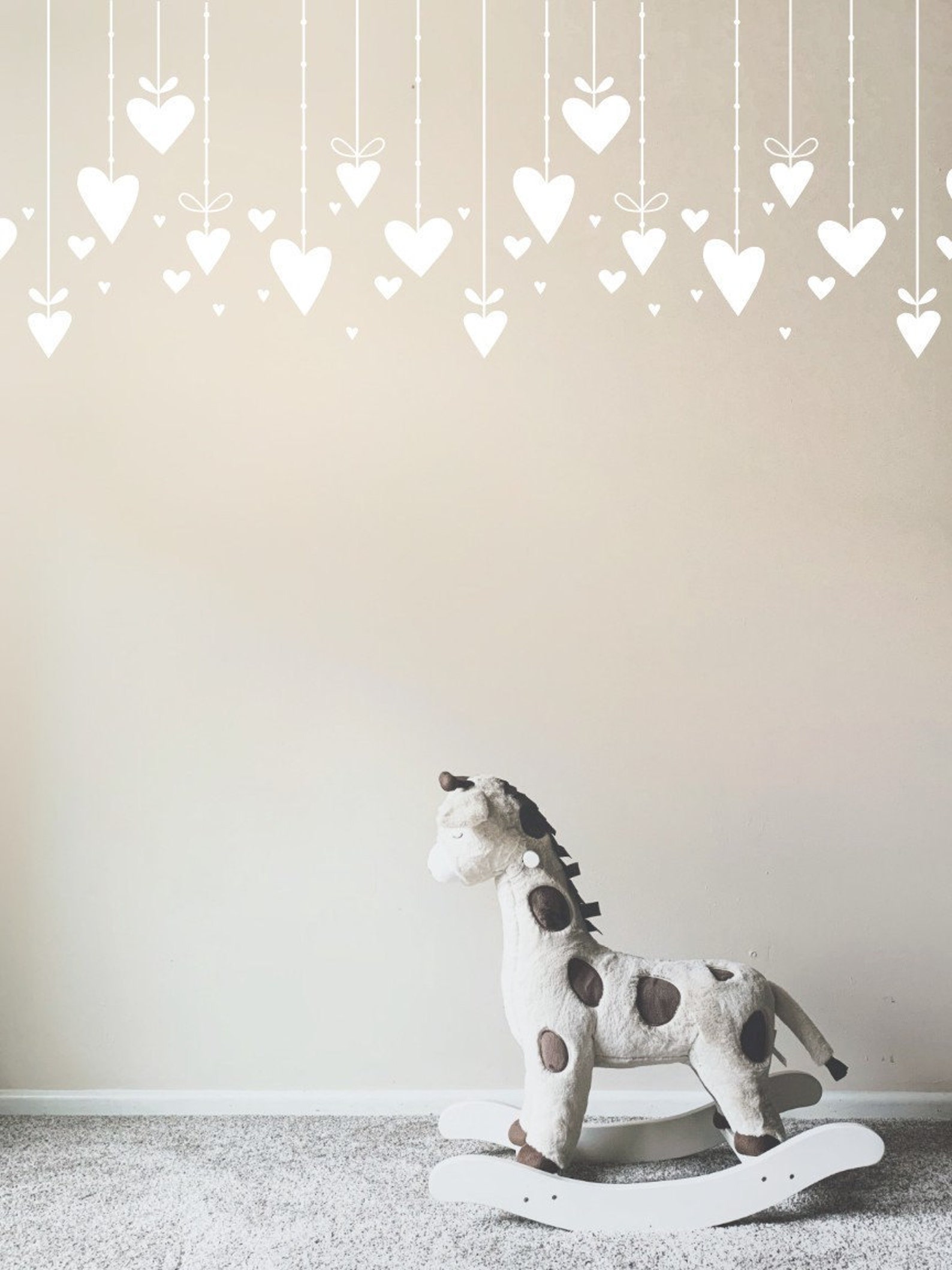 Corazones de amor colgantes para decoración del Día de San Valentín ...