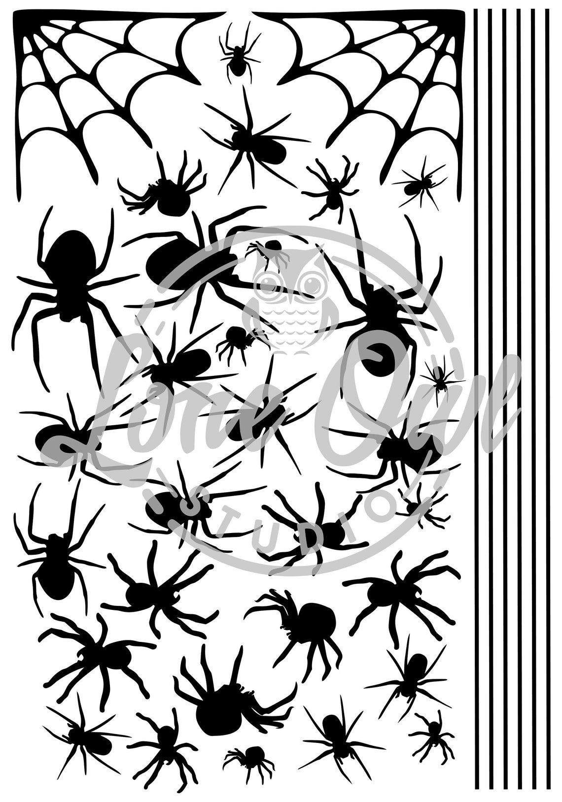 Spider Halloween Window Stickers Spooky Season Decor Creepy - Etsy