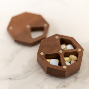Octabox. Vitamin & Pill Dosage Box in Sustainable American Hardwoods - Etsy