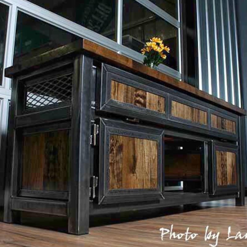Rustic Media Center - Etsy