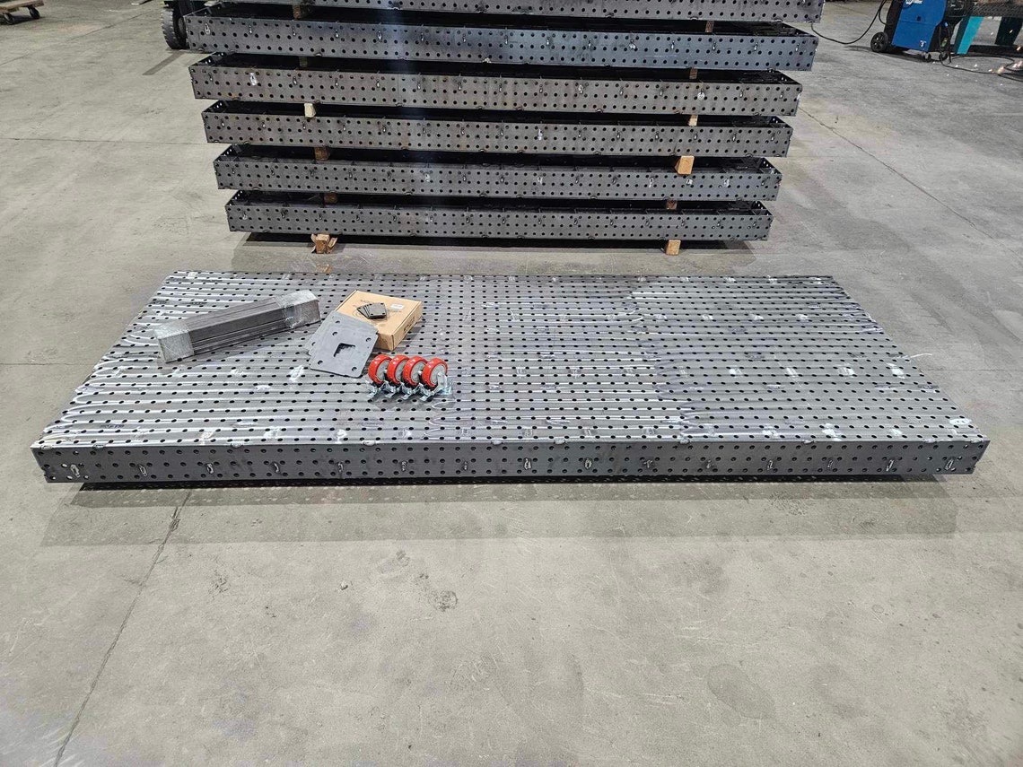 48"x120" Fully Welded/assembled Fabrication Table, Fixture Table, Slot ...