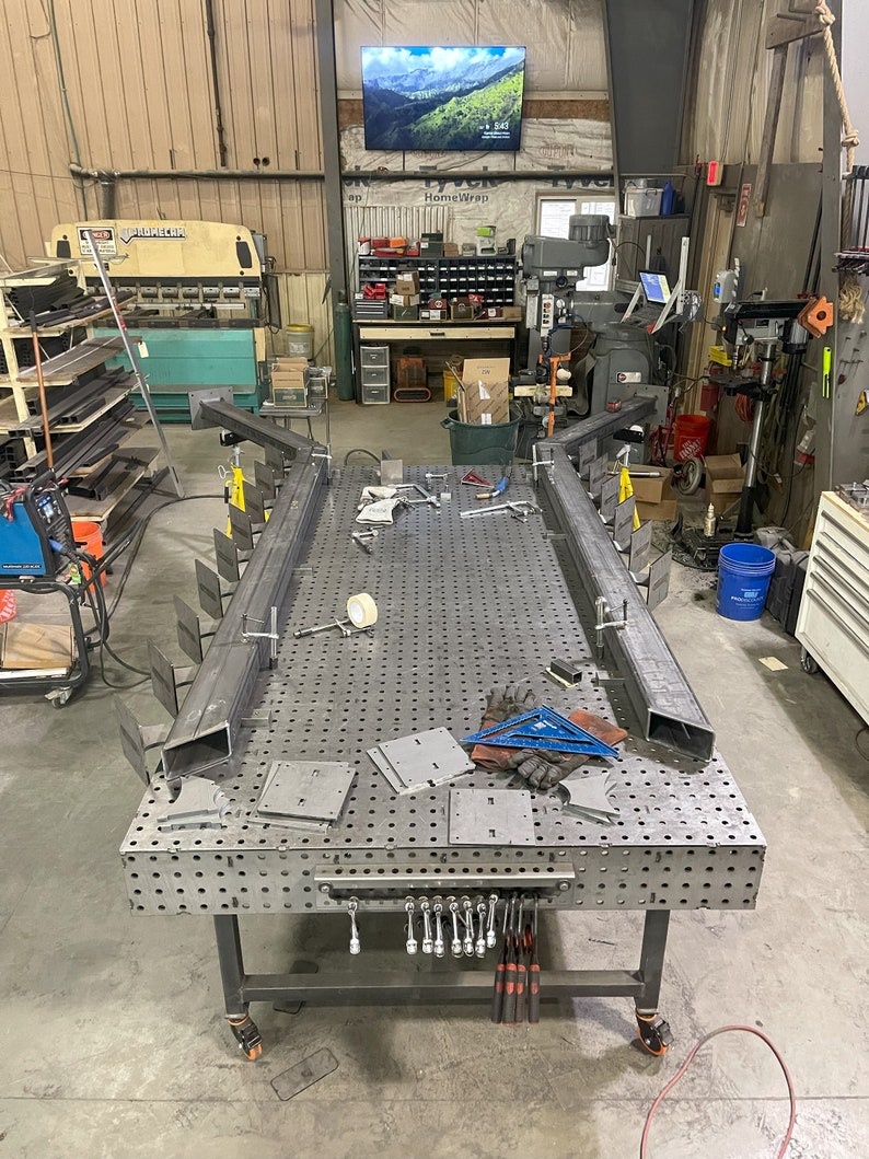 60"x120" Fully Welded/assembled Fabrication Table, Fixture Table, Slot ...