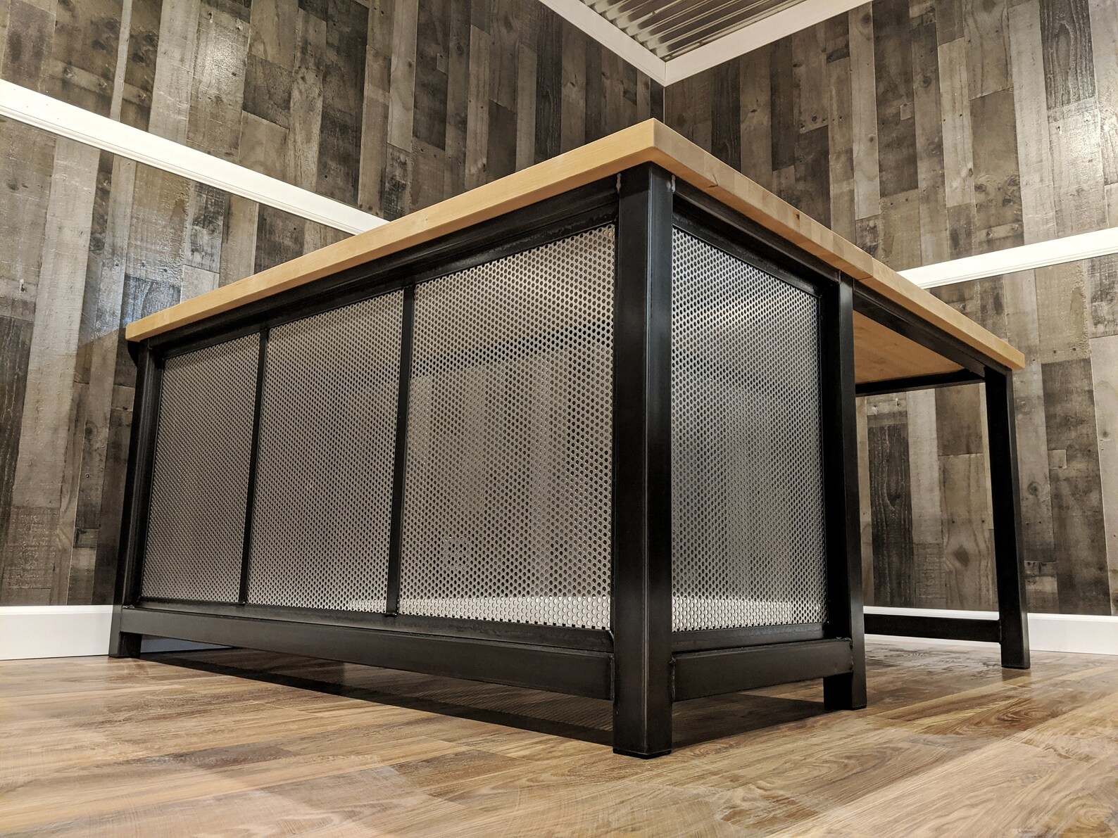 Modern Industrial Corner Desk | Etsy