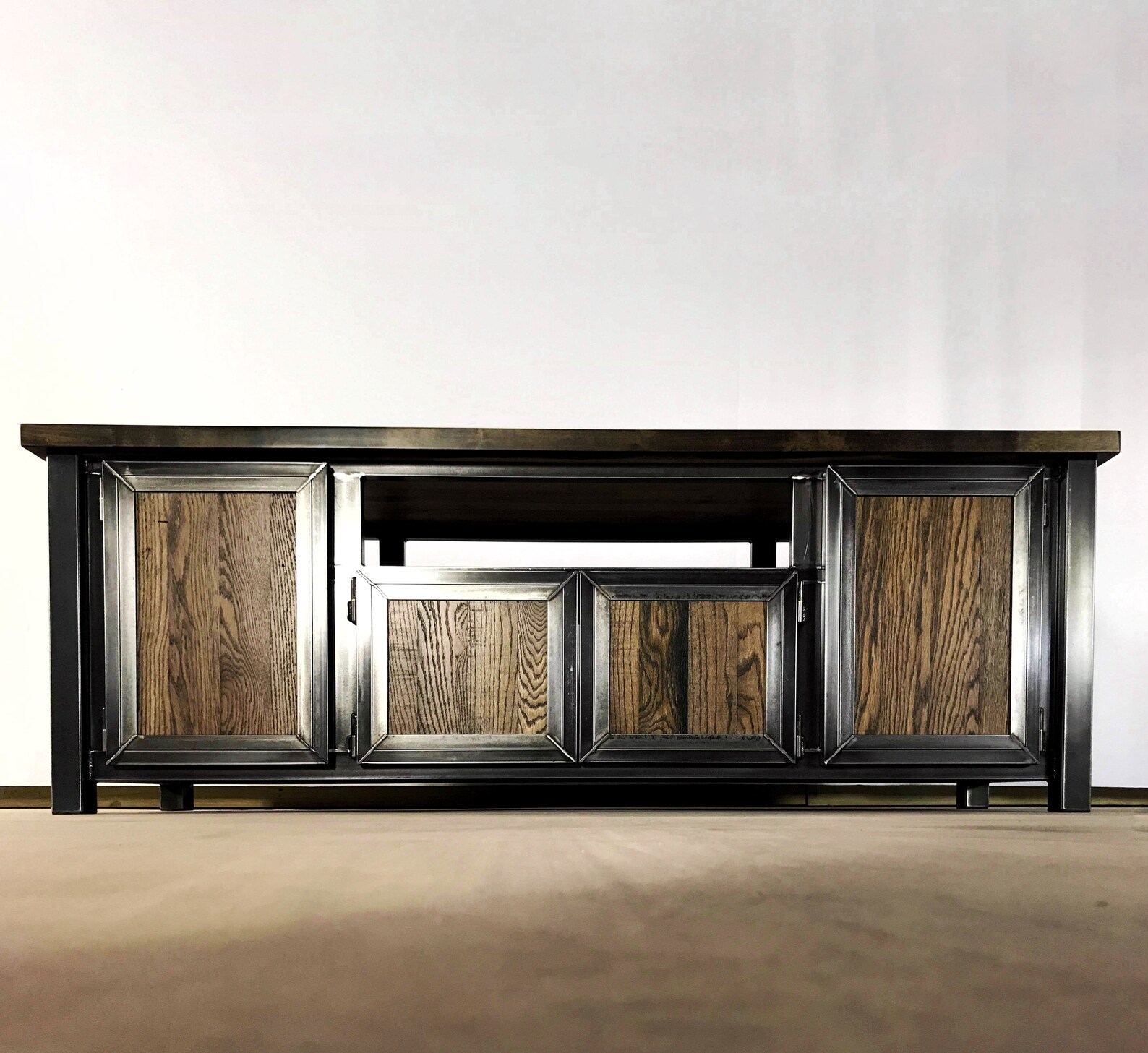 Modern Industrial Media Console Console Table TV Stand | Etsy