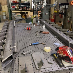60"x120" Fully Welded/assembled Fabrication Table, Fixture Table, Slot ...