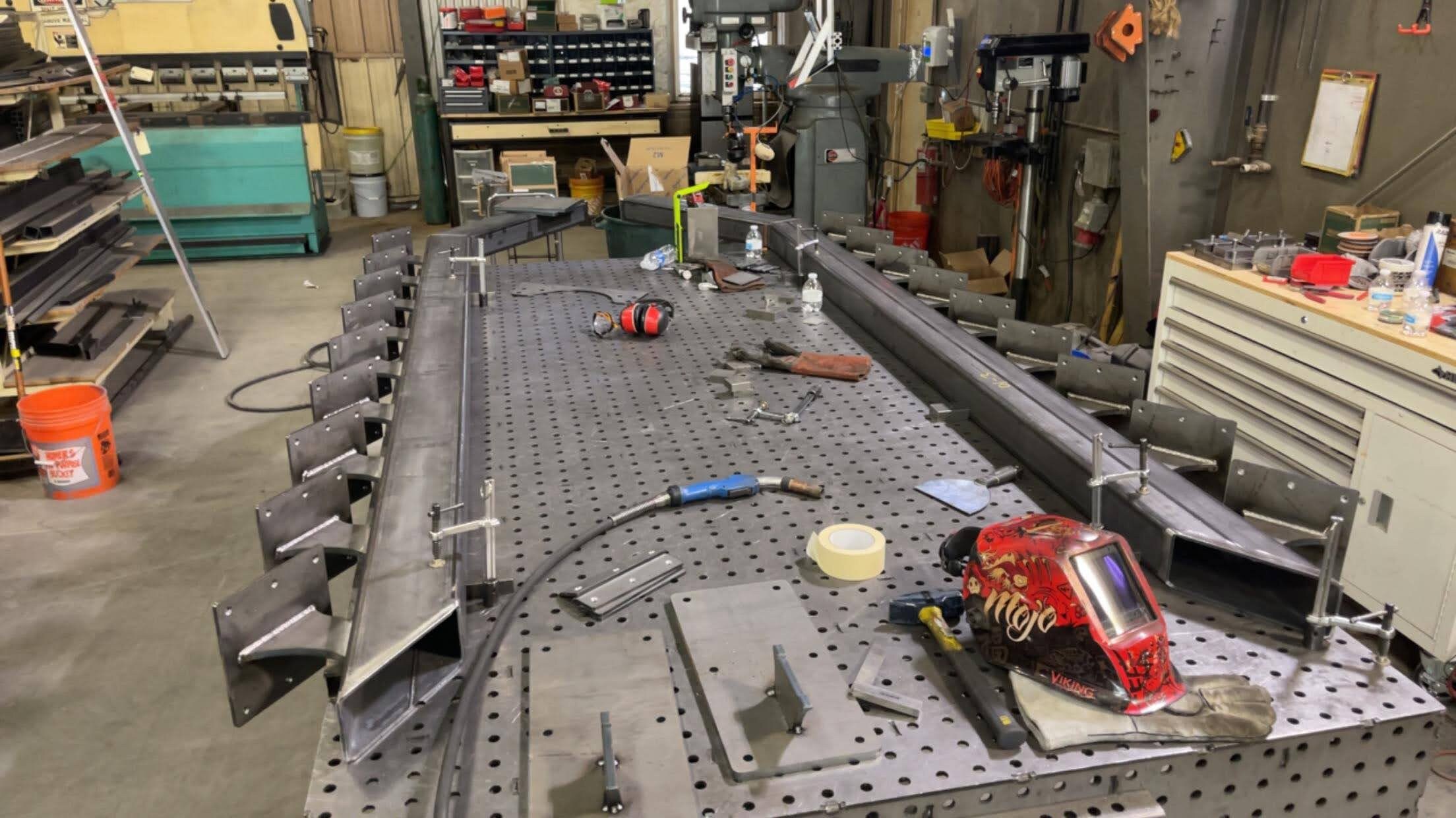 60"x120" Fully Welded/assembled Fabrication Table, Fixture Table, Slot ...