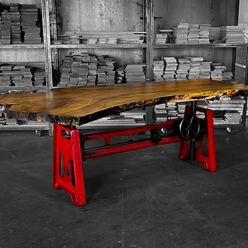 Industrial Crank to Desk - Etsy