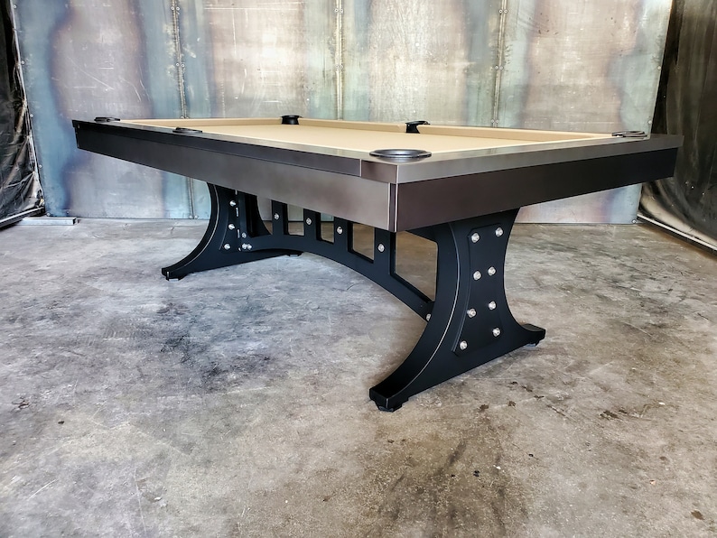 Custom Modern Industrial Pool Table - Etsy