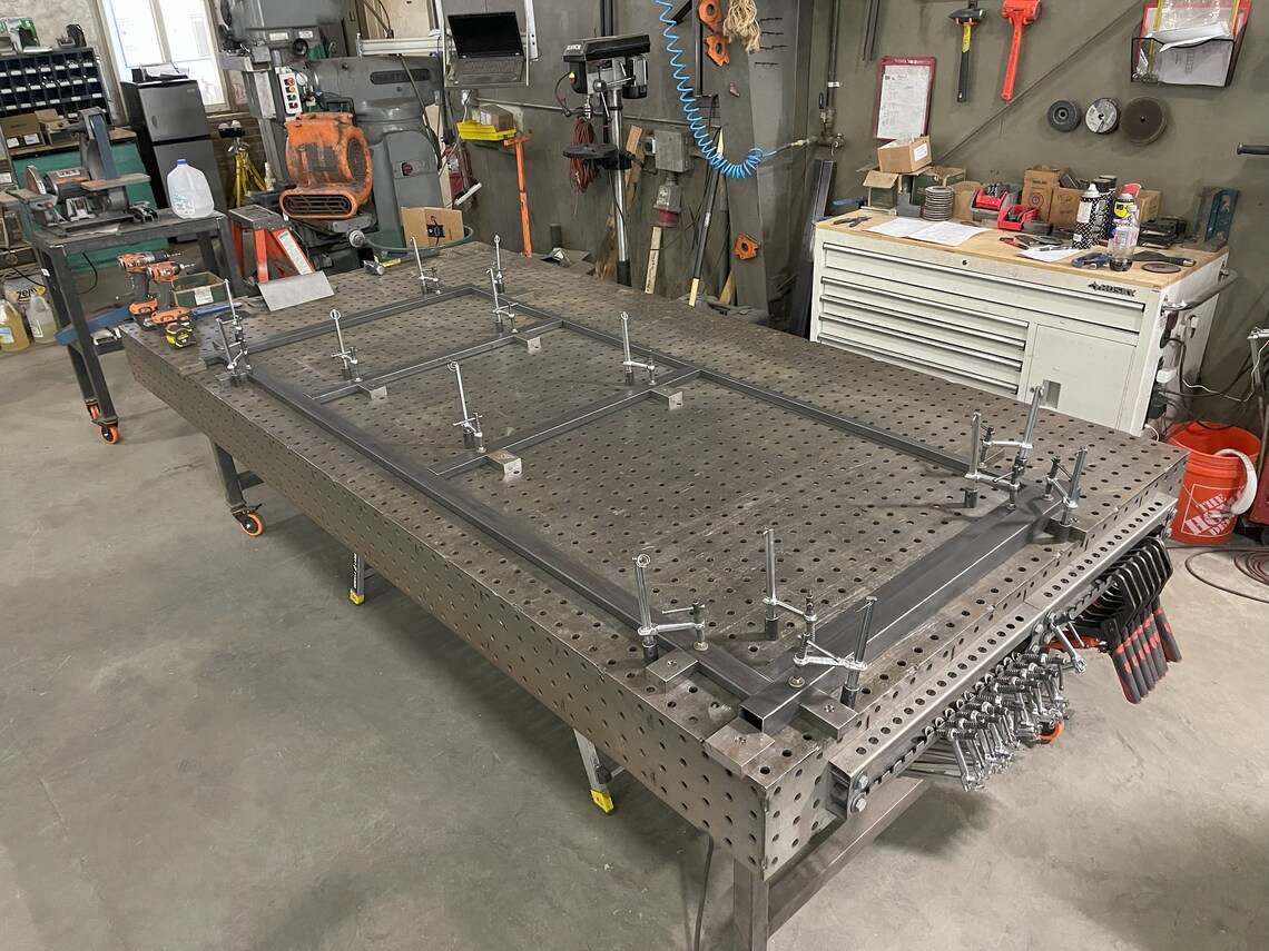 60"x120" Fully Welded/assembled Fabrication Table, Fixture Table, Slot ...