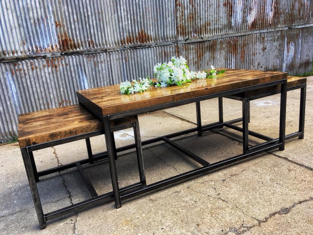 Custom Nesting Tables, Coffee Table With End Tables - Etsy