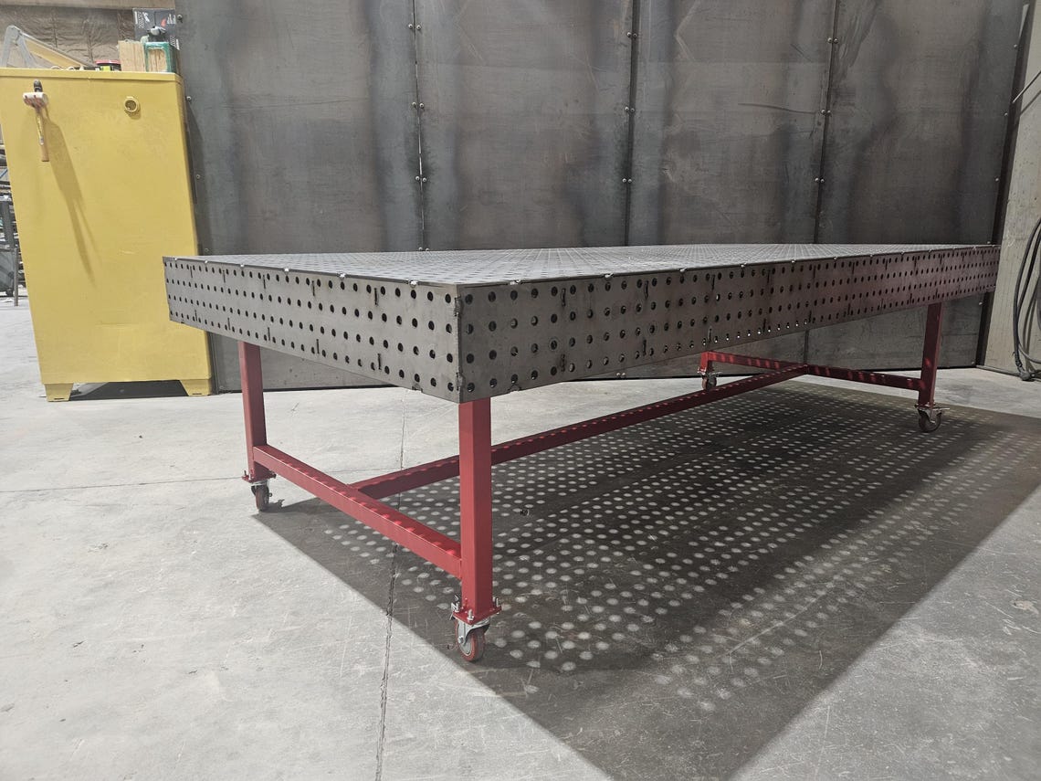 60"x120" Fully Welded/assembled Fabrication Table, Fixture Table, Slot ...