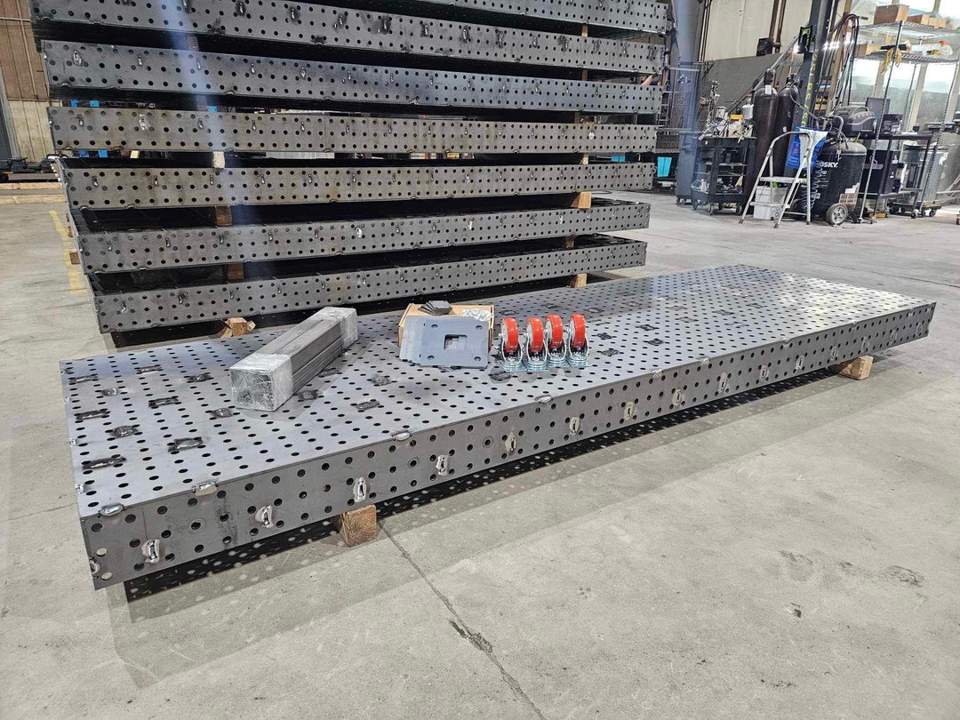 36"x120" Fully Welded/assembled Fabrication Table, Fixture Table, Slot ...