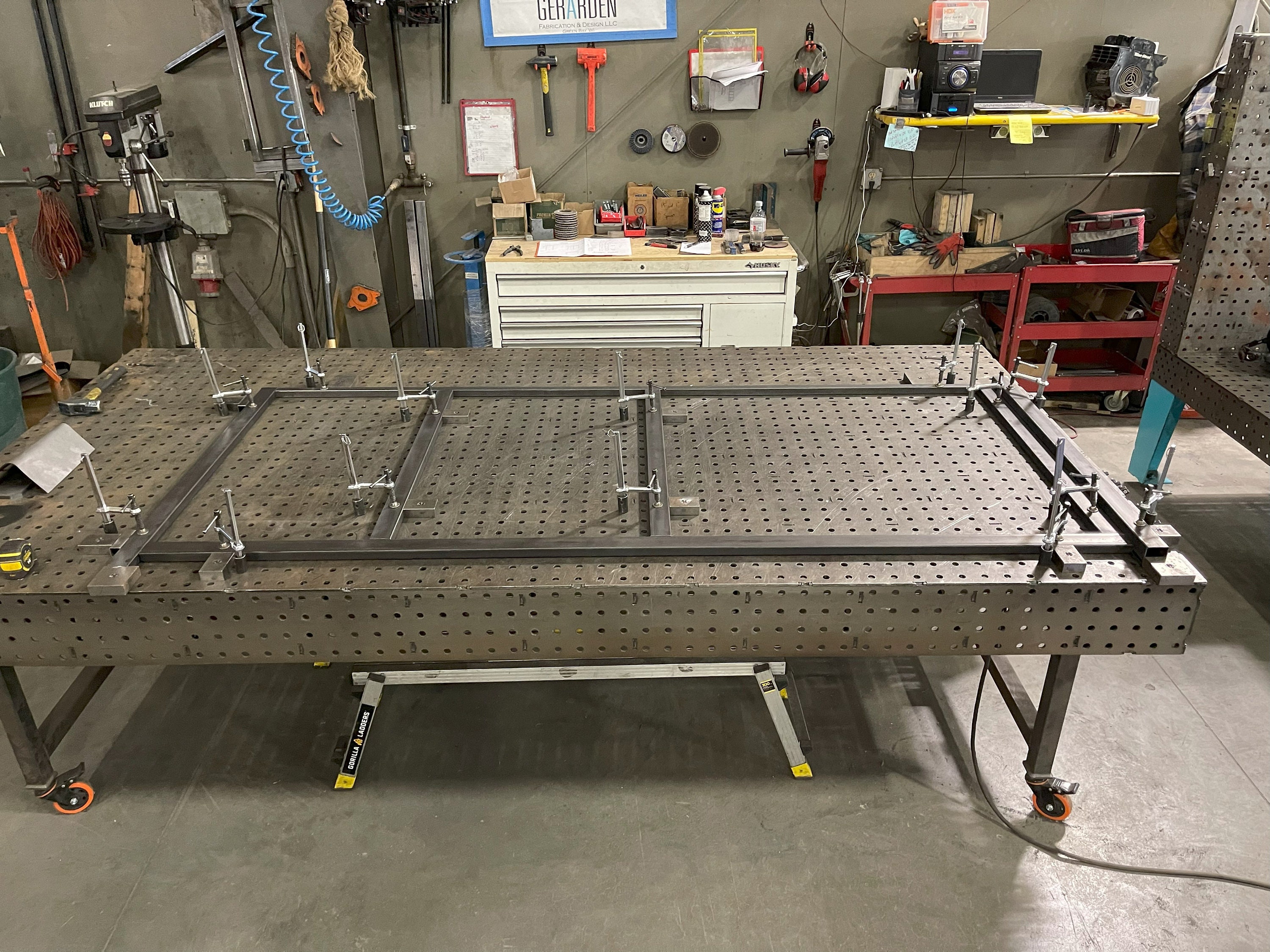 60"x120" Fully Welded/assembled Fabrication Table, Fixture Table, Slot ...