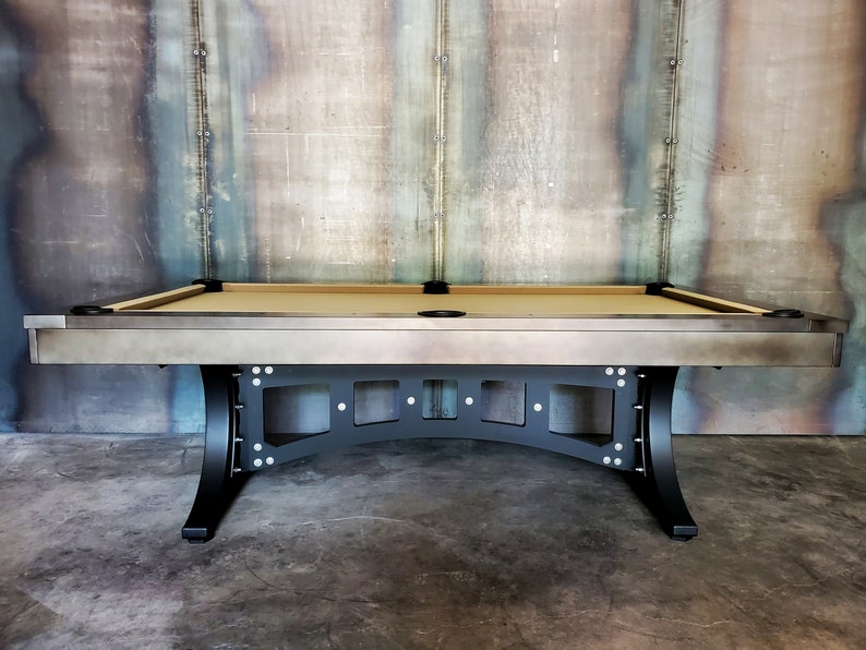 Custom Modern Industrial Pool Table - Etsy
