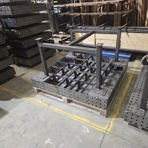 48" X 48" Fully Welded/assembled Fabrication Table, Fixture Table, Slot ...