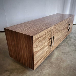 Black Walnut Mid Century Modern Media Console - Etsy